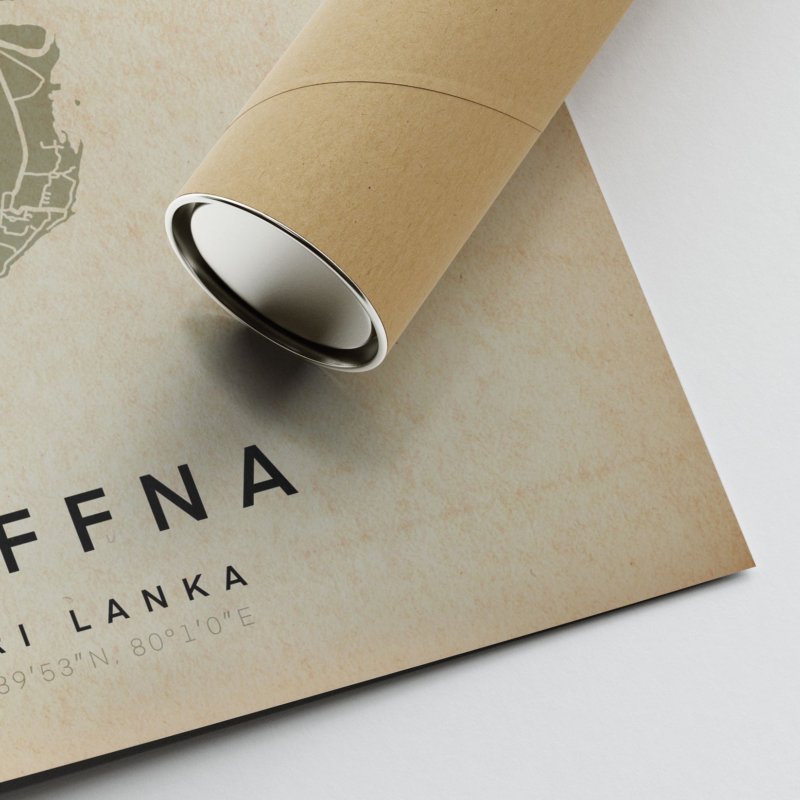 JAFFNA MAP poster - Retro Map Art Print of Sri Lanka – My Retro Poster