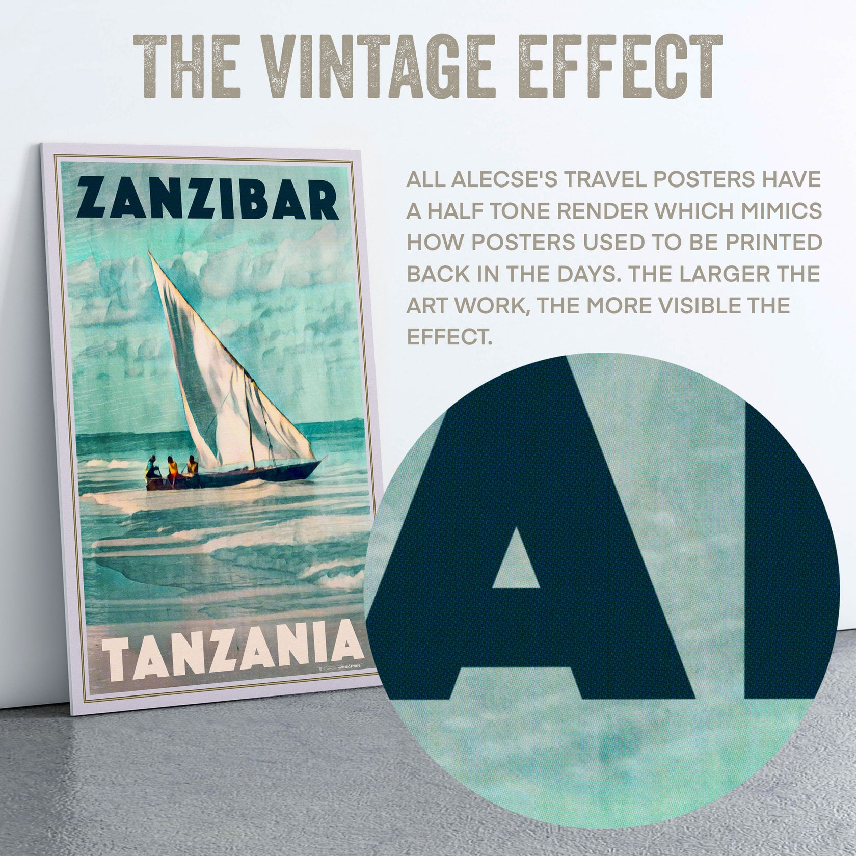 Zanzibar Poster The Boat | Limited Edition Tanzania Travel Poster – My ...