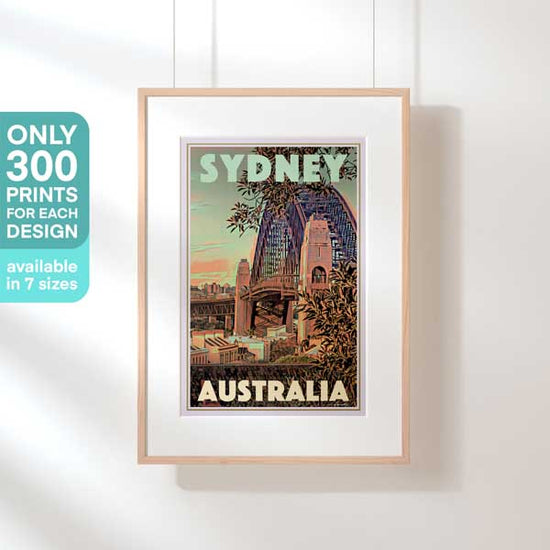 Australia Poster SYDNEY'S BRIDGE | Australia Gallery Wall – My Retro Poster