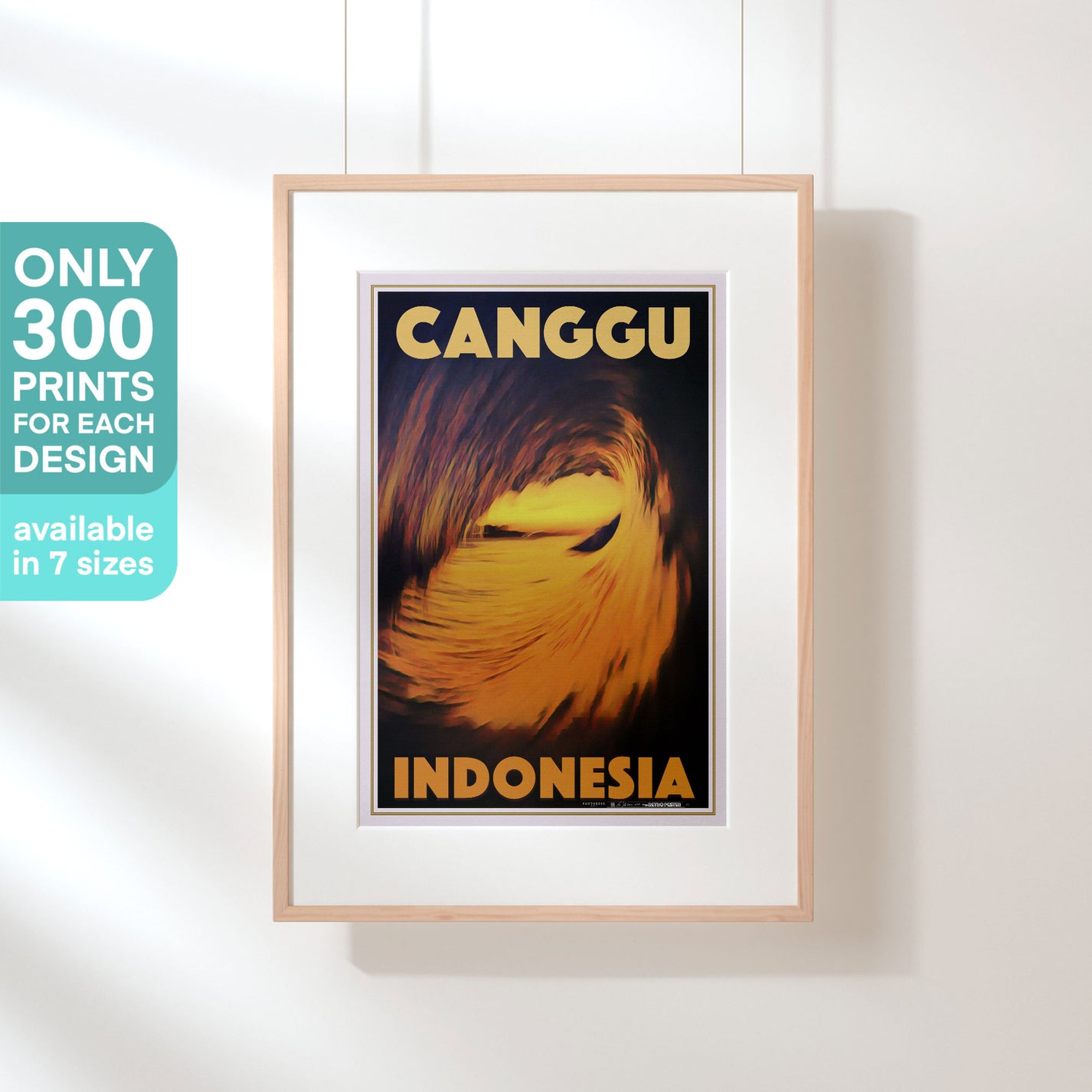 Bali Surf Poster Canggu by Alecse & PhotoBoss Bali | Indonesia Poster ...