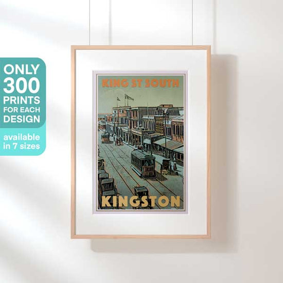Kingston Poster King Street | Jamaica Vintage Travel Poster by Alecse ...