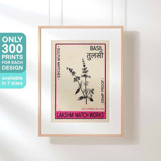 BASIL SPICES Vintage Poster - Indian Matchbox series – My Retro Poster