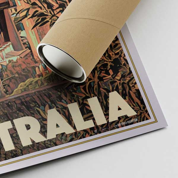 Australia Poster SYDNEY'S BRIDGE | Australia Gallery Wall – MyRetroposter