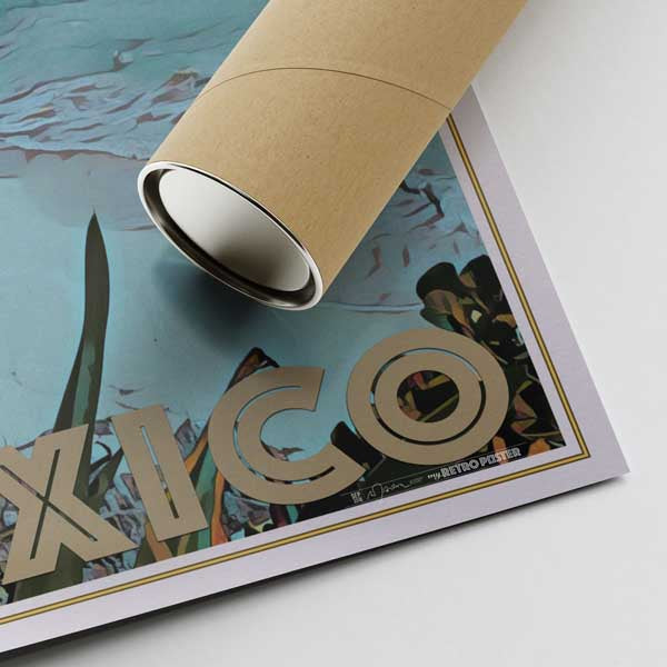 Tulum Poster Mexico | Classic Gallery Wall Print of Mexico – MyRetroposter