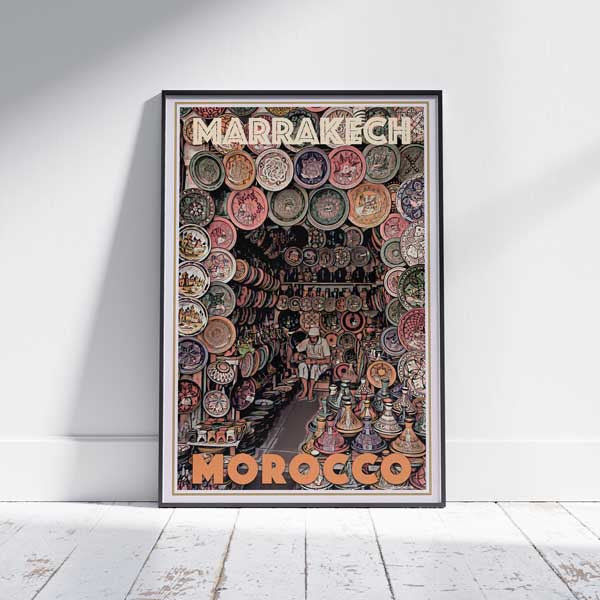 Marrakech Poster Souk | Morocco Travel Poster of Marrakech – My Retro ...