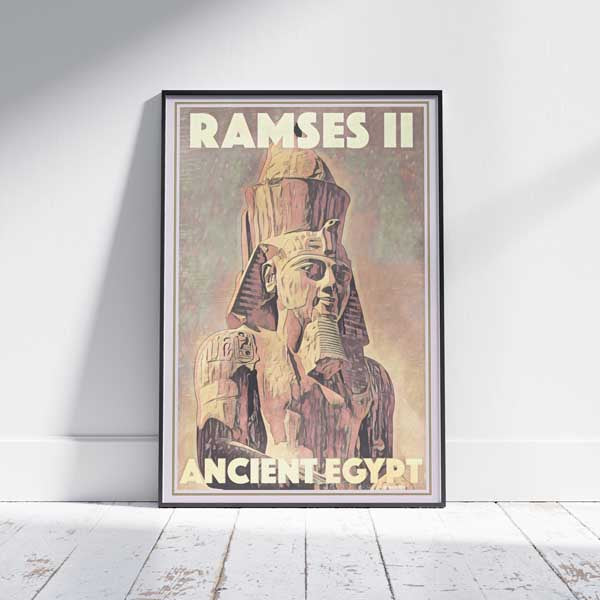 Ramses II poster | Egypt travel poster – My Retro Poster
